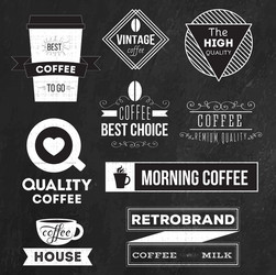Chalkboard Coffee Menu Royalty Free Vector Image