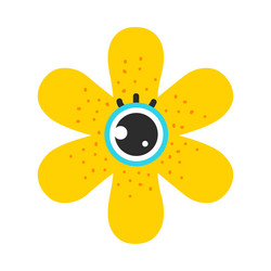 Funny green multiplication sign mathematical Vector Image