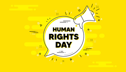 Human rights day message celebrate a civil Vector Image