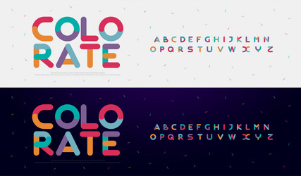Double Rounded Text Font Vector Images (58)