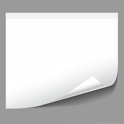 Empty paper sheet Royalty Free Vector Image - VectorStock