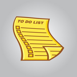 To do list template icon logo Royalty Free Vector Image