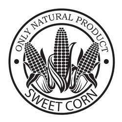 Corn cob stamp Royalty Free Vector Image - VectorStock