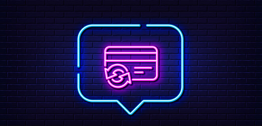 Change credit card line icon payment method sign Vector Image