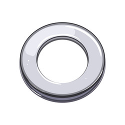 Brass grommet ring cartoon Royalty Free Vector Image