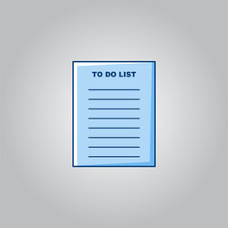 To do list template icon logo Royalty Free Vector Image