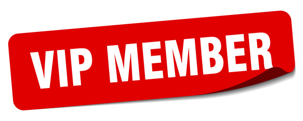 Vip member sticker vip member label Royalty Free Vector