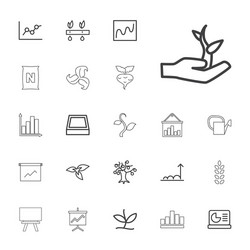 22 growing icons Royalty Free Vector Image - VectorStock