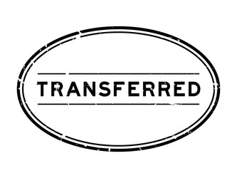 Grunge black transferred word rubber seal stamp Vector Image