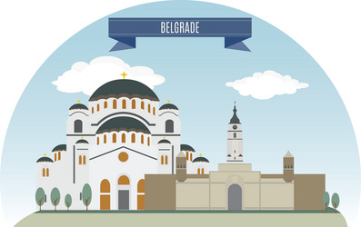 Belgrade City Skyline Silhouette Vector Images (86)