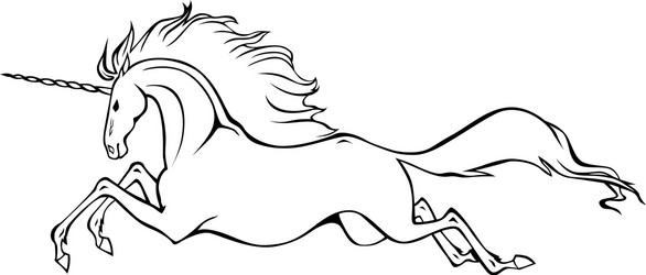 Unicorn Line Drawing Vector Images (over 3,600)
