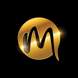 Golden greek symbol circle sign Royalty Free Vector Image