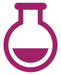 Pink potion bottle on a white background Vector Image
