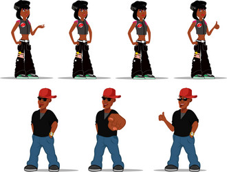 Cartoon Rapper Vector Images (over 1,100)