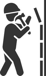 Pray icon hands folded in prayer icon hands Vector Image