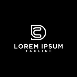 Cd triangle logo design Royalty Free Vector Image