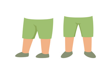 Little girl lower body constructor with legs Vector Image