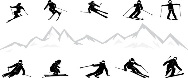 Ski Royalty Free Vector Image - VectorStock