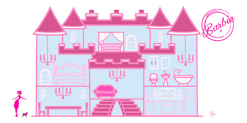 Barbie House Vector Images (24)