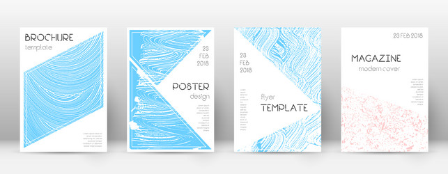 Cover page design template modern brochure layout Vector Image
