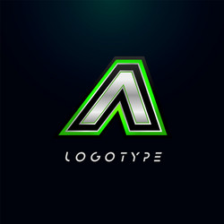 Letter r for video game logo and super hero Vector Image