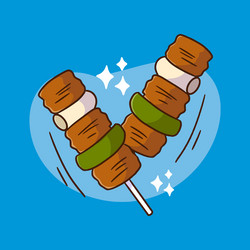 Satay Cartoon Vector Images (88)