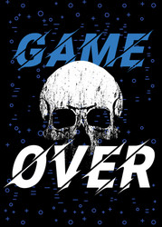 Game Over Skull Vector Images (over 180)