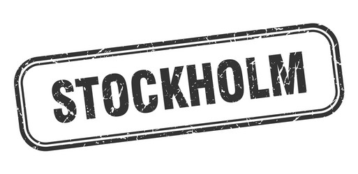 Welcome to stockholm stamp round sign Royalty Free Vector