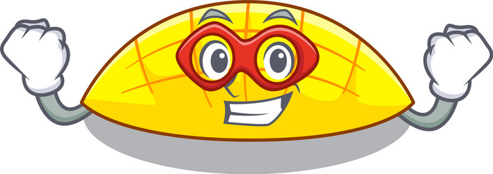 Super hero mango character cartoon mascot Vector Image