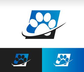 Blue Paw Logo Brand