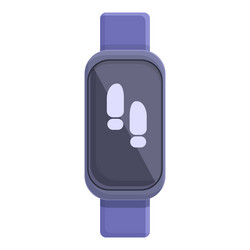 Step counter icon cartoon sport app Royalty Free Vector