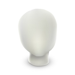 3d realistic faceless human model Royalty Free Vector Image