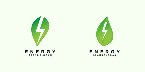 Energy logo design with creative unique concept Vector Image