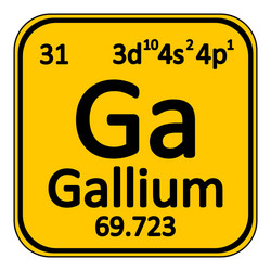 Periodic Table Element Gallium Vector Images (71)