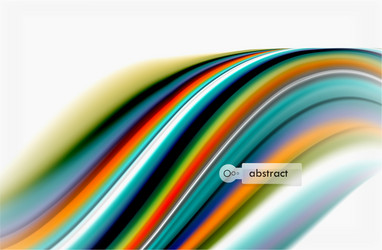 Rainbow color waves blurred abstract Royalty Free Vector