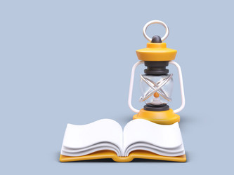 Economic education poster with open book red Vector Image