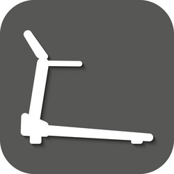 Cross trainer machine icon running symbol Vector Image