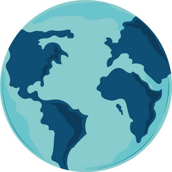 Earth planet map Royalty Free Vector Image - VectorStock