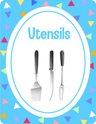 Alphabet flashcard with letter u for umpire Vector Image