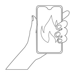 Hand phone logo Royalty Free Vector Image - VectorStock