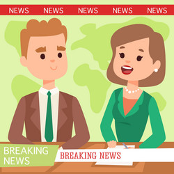 Breaking news people Royalty Free Vector Image