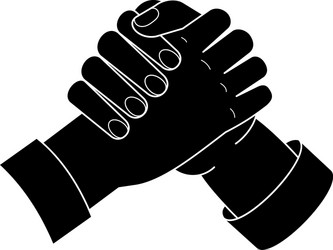 Brotherhood icon set simple style Royalty Free Vector Image