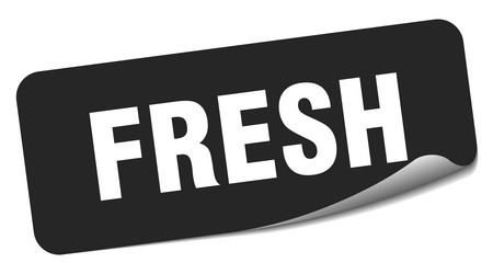 Fresh sticker label Royalty Free Vector Image - VectorStock