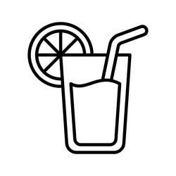 Juice solid icon style eps 1 Royalty Free Vector Image