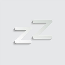 Sleep icon closed eyes Royalty Free Vector Image