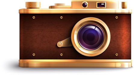Old photo camera Royalty Free Vector Image - VectorStock
