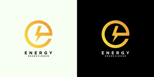 Energy logo design with creative unique concept Vector Image