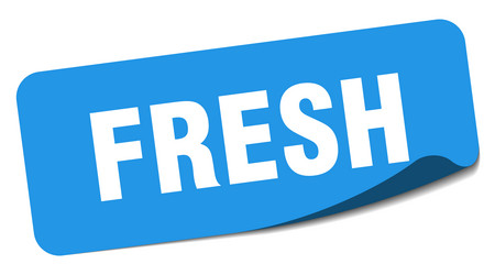 Fresh sticker label Royalty Free Vector Image - VectorStock