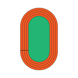 Running race track icon Royalty Free Vector Image