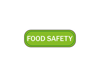 Food safety icon logo Royalty Free Vector Image